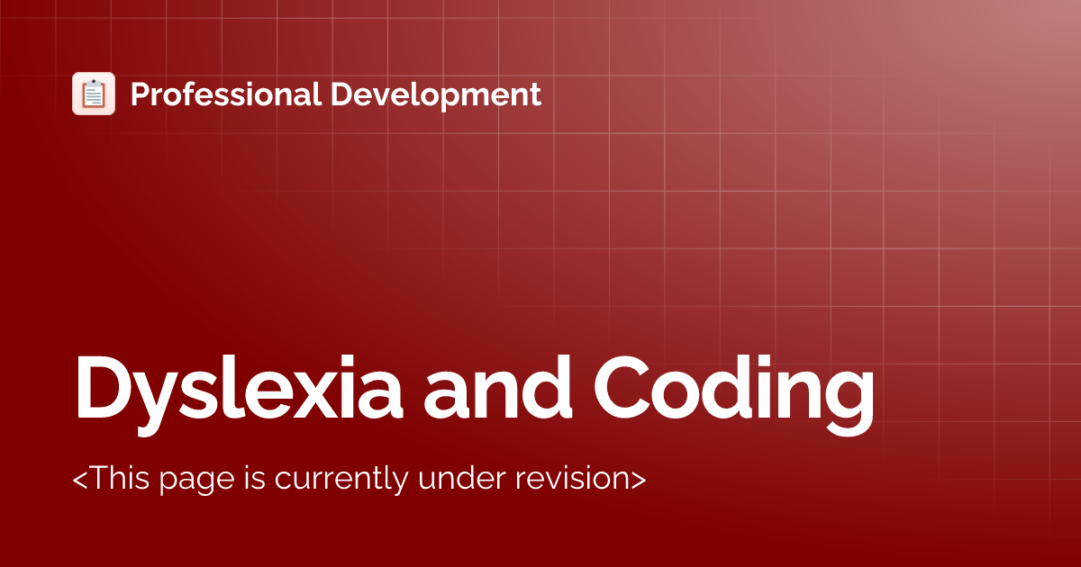 Dyslexia and Coding | Professional Development